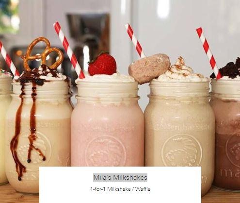 [Promo Expired] 1-for-1 Waffle at Mila's Milkshakes
